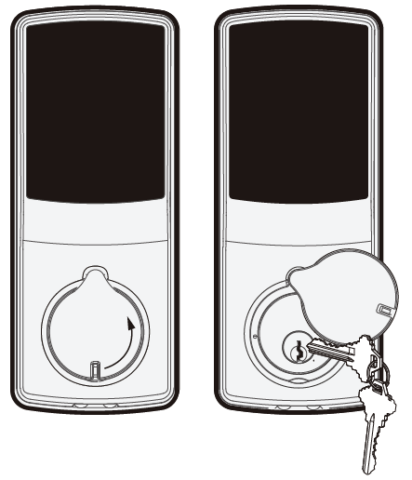 Locking Lockly™ Deadbolt with Physical Key - Lockly Support Desk