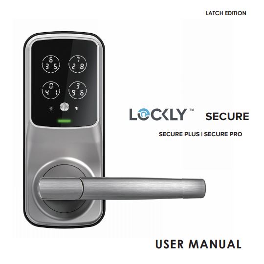 Users Guide and Manuals: Lockly Secure Pro Latch Edition User Manual ...